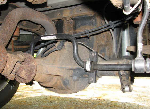 How do I know if my Ford F250/F350 has a rear sway bar?