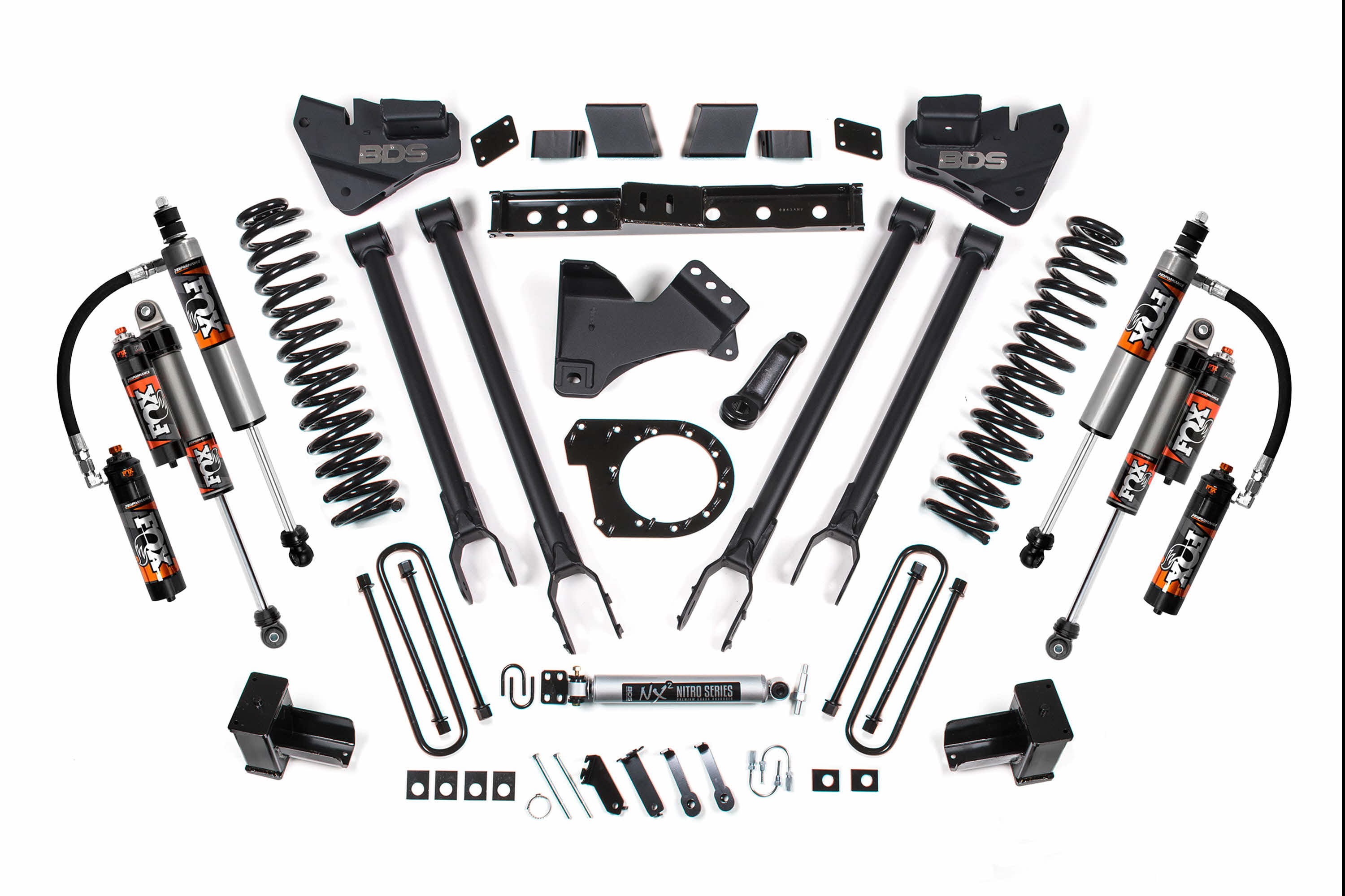 2020-22 F250/F350 SRW 7 inch Fox Performance Elite 4-Link Suspension ...